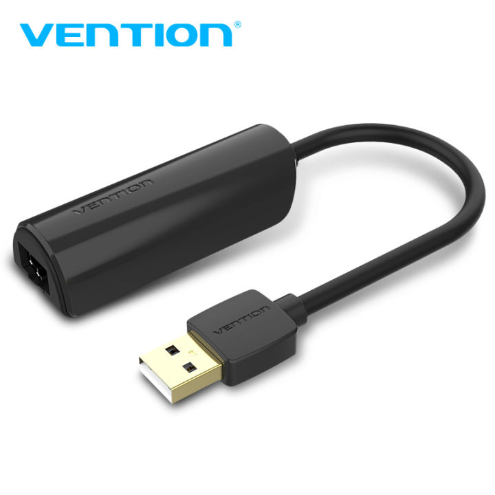 Vention USB Ethernet Adapter USB 2.0 Network Card to RJ45 Lan Black ...