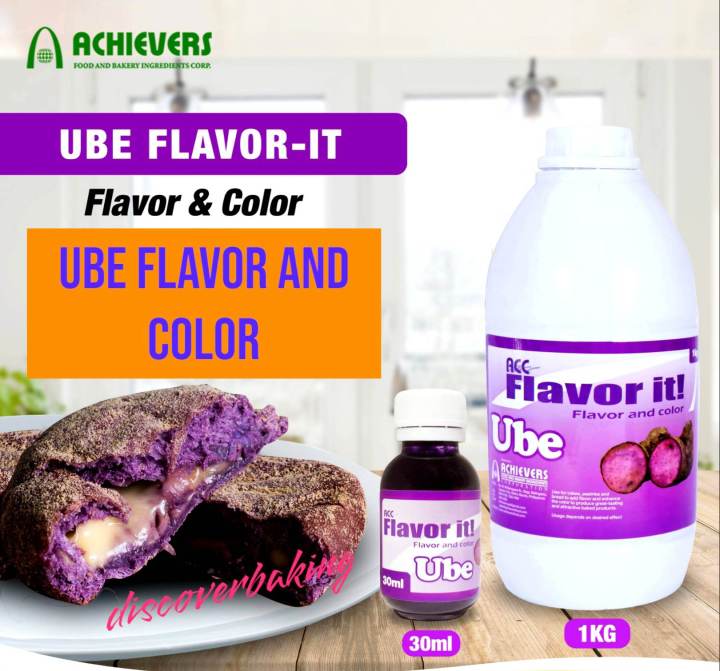 Ube Flavor and Color 1 liter ACC Flavor-it Ube Food Flavor and Color ...