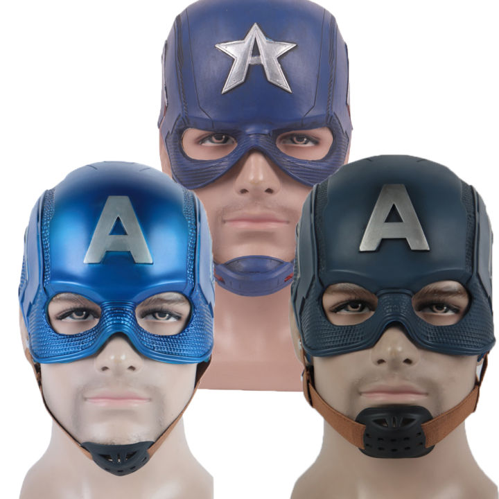 Civil War 3 Captain America Masks Helmet Soft PVC latex Cosplay Steven ...