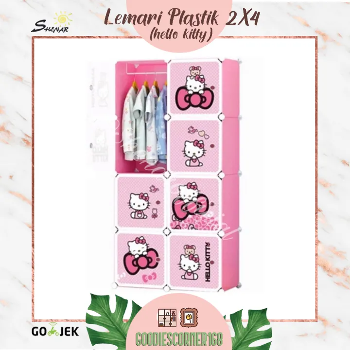 LEMARI PLASTIC 2X4 - BANYAK MOTIF/ Lemari Pakaian 8 SUSUN PINTU ...