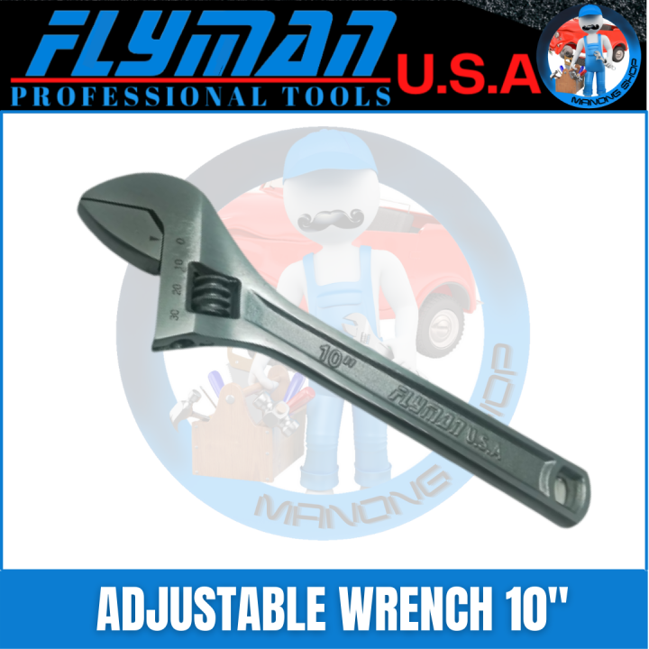 Manong Shop Flyman Adjustable Wrench 10" Yabe Adjustable Spanner Katala ...