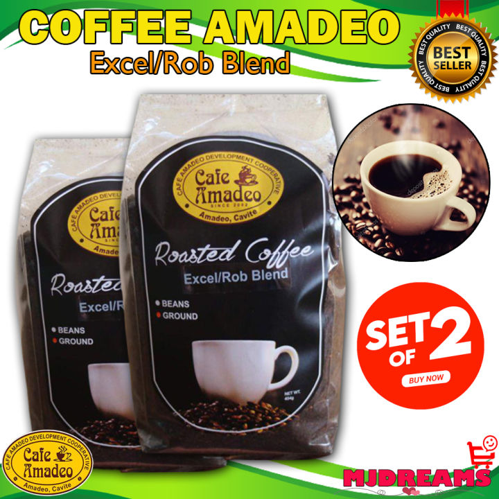 COFFEE AMADEO ROASTED COFFEE / EXCEL-ROB BLEND (PLASTIC) 225g, KAPENG ...
