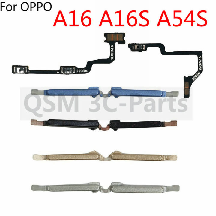 For Oppo A16 A16s A54s Power On Off Button Volume Buttons Switch Flex ...