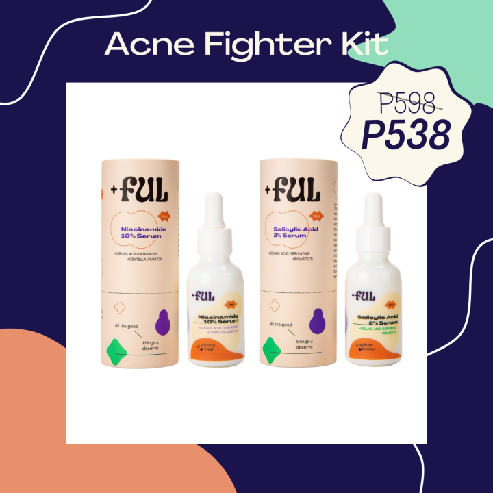Acne Fighter Kit (Niacinamide 10% Serum 30ml and Salicylic Acid 2% ...