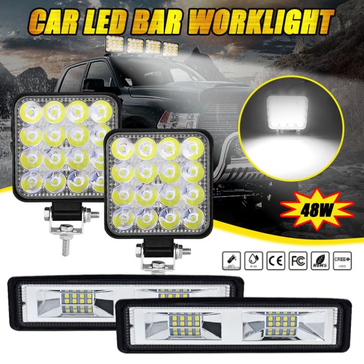 Car Truck 48W 16 LED Work Light 6000K 12V 24V Lamp Spotlight | Lazada
