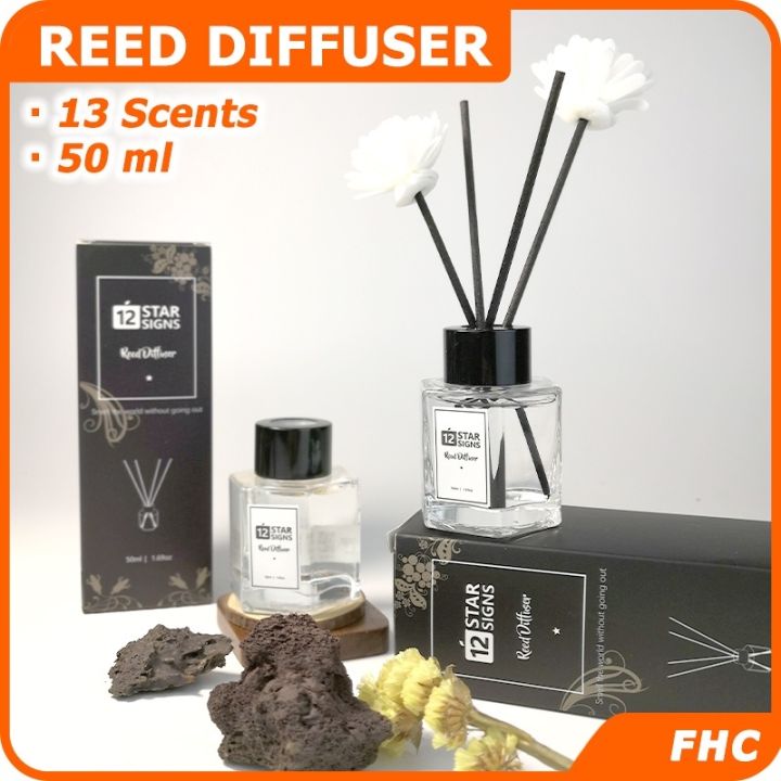 12StarSigns Reed Diffuser Set Home Fragrance 50ml Aromatherapy Bathroom ...