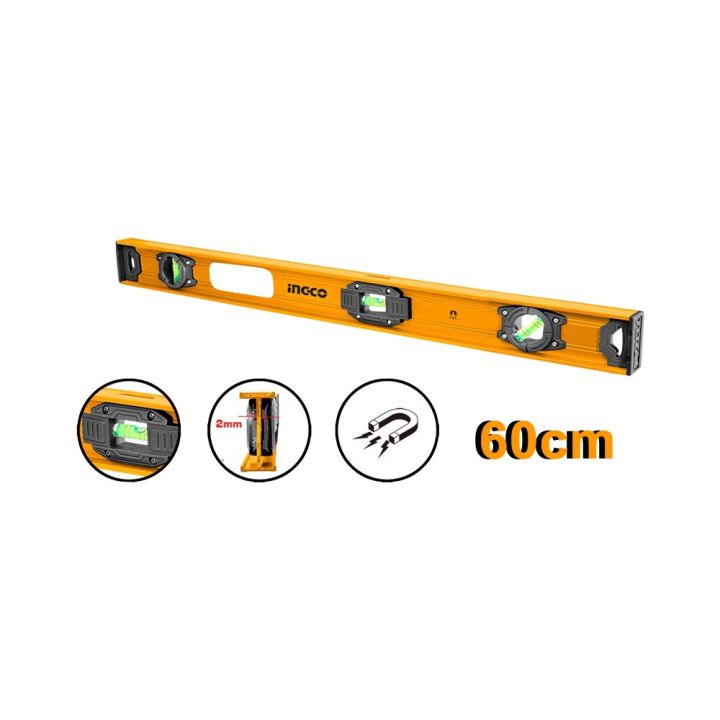 Ingco Original Magnetic Spirit Level Bar with Magnet 60cm HSL28060 ...