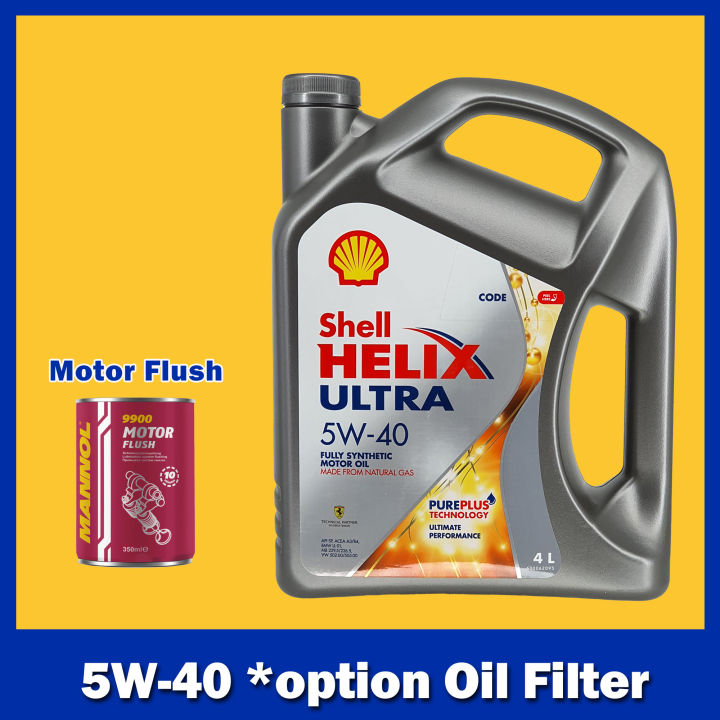 Original Shell Helix Ultra 5W-40 4L Fully Synthetic Engine Oil 5W40 ...