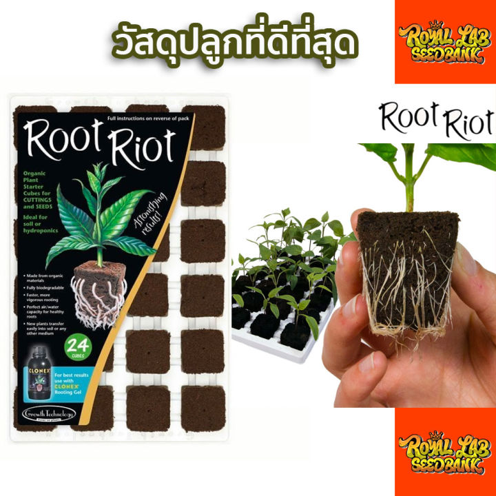 Root Riot Planter Cubes for Germination 1 Cube แบ่งขายเป็นก้อน(วัสดุ ...