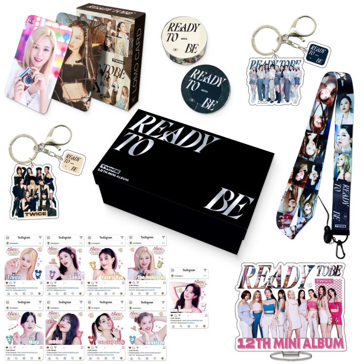 Kpop Idol Twice 'READY TO BE' Group Gift Box Gift Set (Items Including ...
