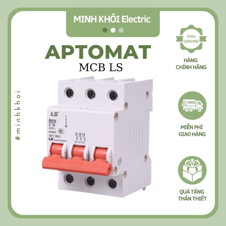 cầu dao tự động (aptomat) LS MCB, aptomat chống giật, aptomat thông minh, cầu dao tổng, cầu dao ...