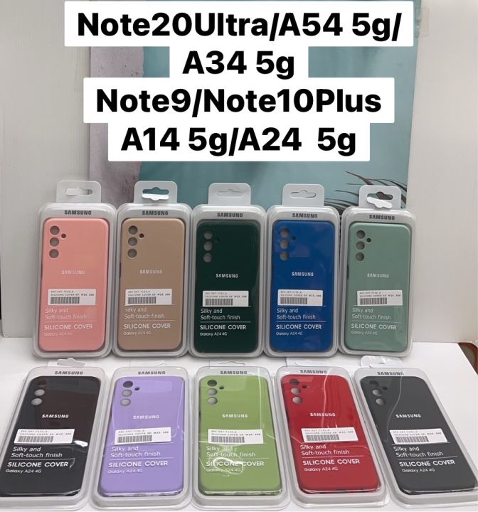 เคสซิลิโคน Samsung Galaxy A35 5g/A14 / A24 / A34 5g/ A54 5g /A05 /A05s/A15/ A25 /A55 สี โลโก้ ...