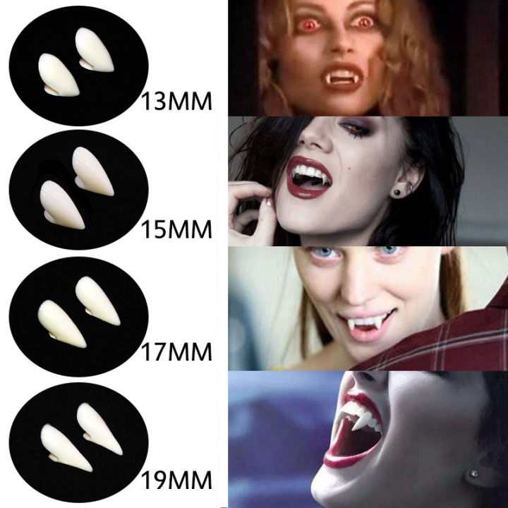 1 Pairs Vampire False Tooth Fangs Denture Props Halloween Party ...