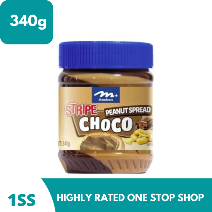 Meadows Peanut Spread Choco Stripe 340g | Lazada PH