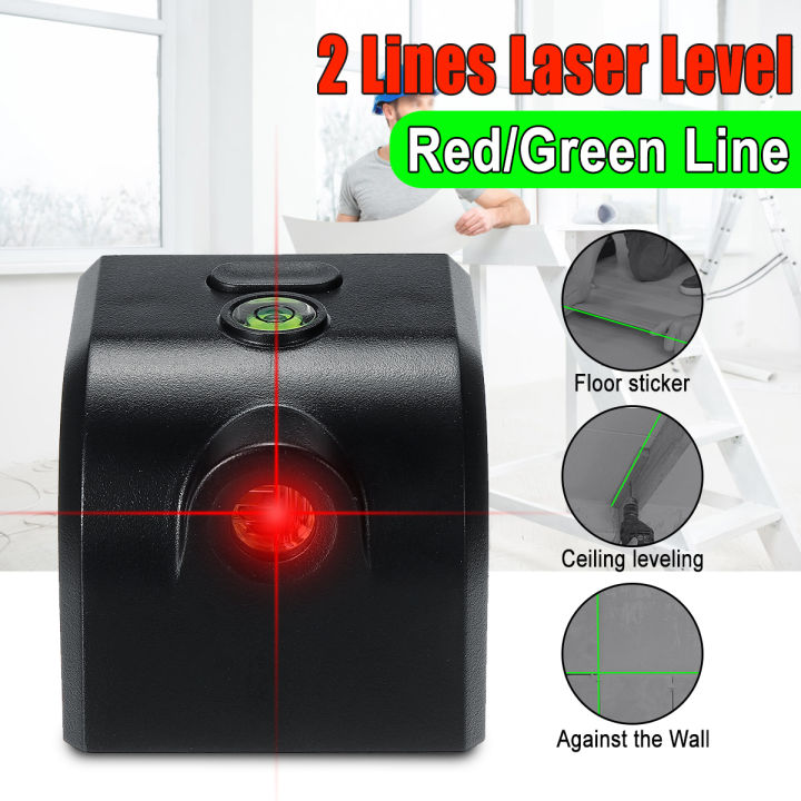 Mini Rechargeable Laser Level Green Red Horizontal Vertical Cross Line ...