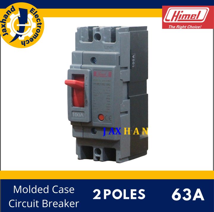Himel Molded Case Circuit Breaker 63Amps 2-poles 220V-440V 25Kaic 50 ...