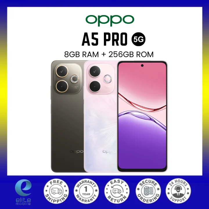 OPPO A5 Pro 5G Smartphone | 8GB + 256GB |Splash Touch | Military-Grade Shock Resistance | IP69 ...