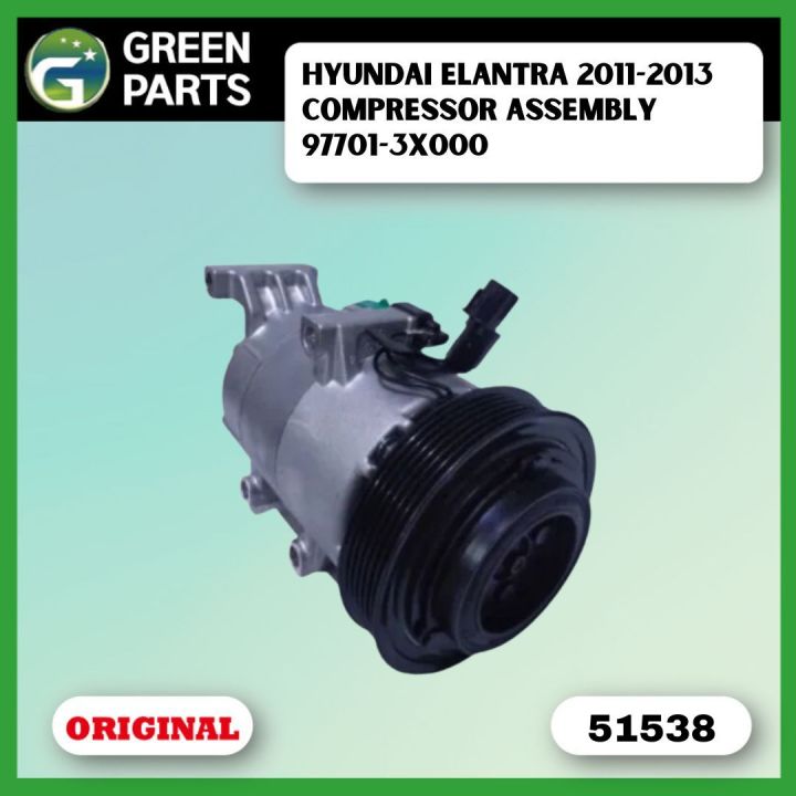COMPRESSOR ASSEMBLY -AIRCON FOR HYUNDAI ELANTRA ORIGINAL 1.6 GAMMA ...