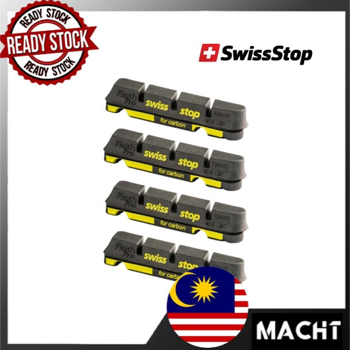 SwissStop Flash Evo Flash Pro Black Prince Carbon Wheelset Brake Shoes ...