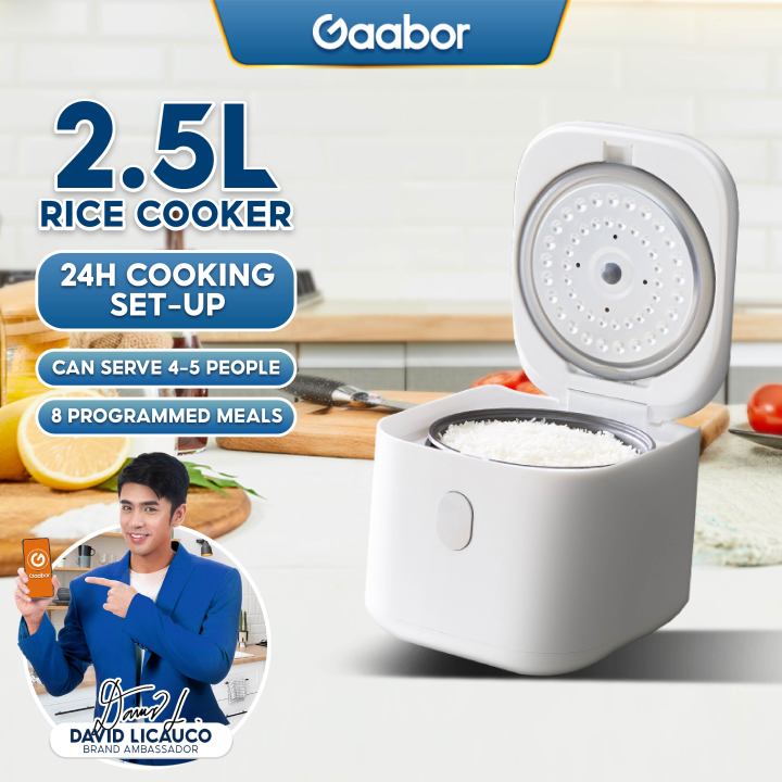 [Exclusive]Gaabor 2.5L Multifunctional Rice Cooker with 24h Cooking Set ...