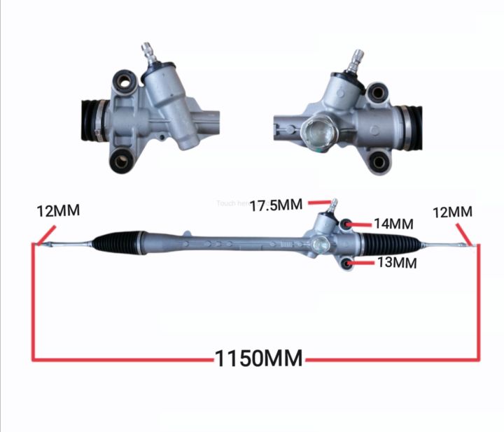 STEERING RACK ASSEMBLY Replacement part no. ( 45510-BZ130 ) TOYOTA ...