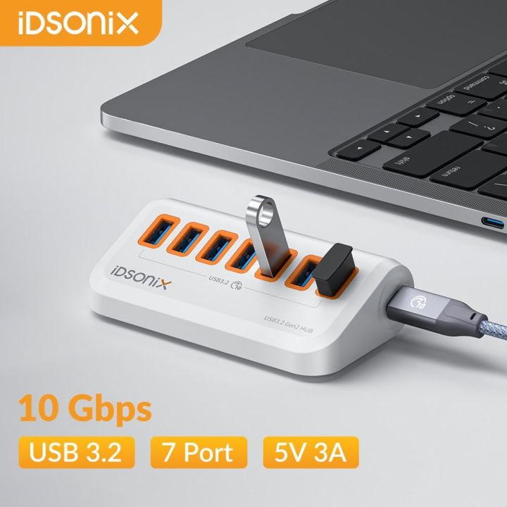 【Booming】 IDSONIX USB HUB 7 Port Multiple USB3.2 HUB Socket Type C ... 【Booming】 IDSONIX USB HUB 7 Port Multiple USB3.2 HUB Socket Type C ...