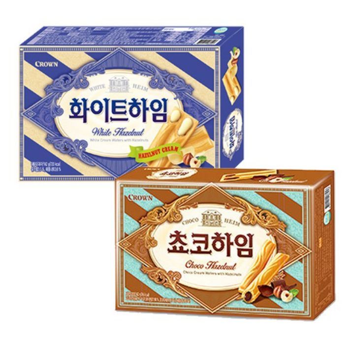 CROWN Heim Choco Chocolate / White Choco Hazelnut 47g (6packs ...
