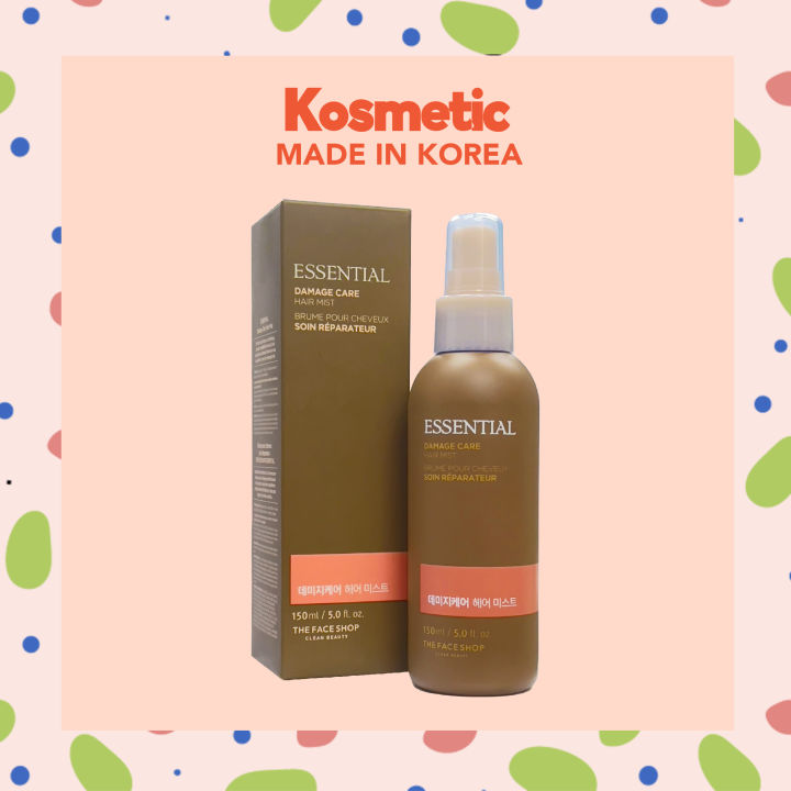THE FACESHOP Essential Damage Care Hair Mist -150ml/For Damage hair ...
