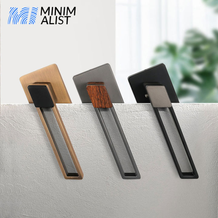 Minimalist Split Zinc Alloy Home Interior Door Lock Modern Minimalist ...