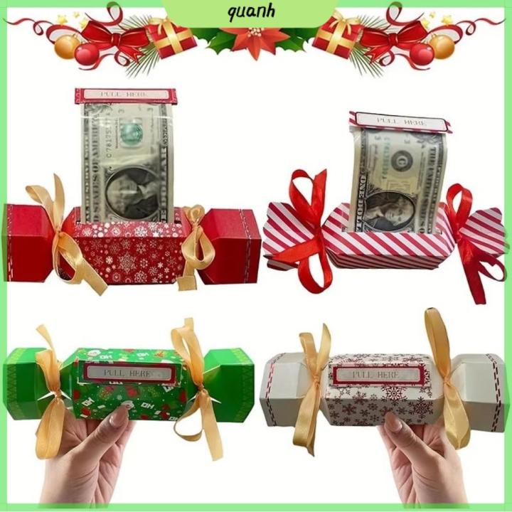 QUANH Transparent Envelops Christmas Money Box Funny Paper Money Gift ...