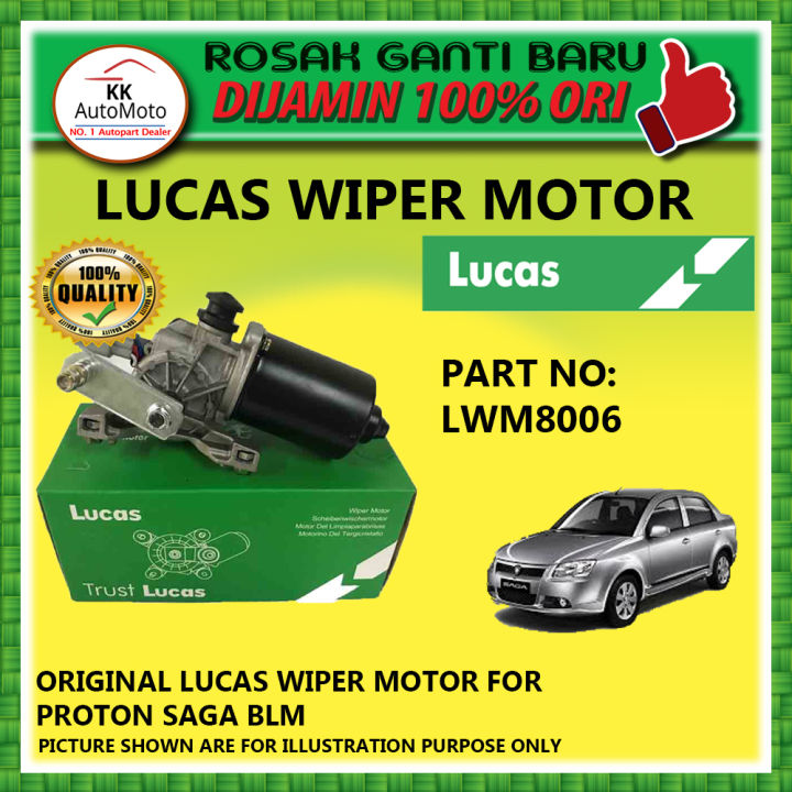Proton Saga BLM Original Lucas Wiper Motor | Lazada