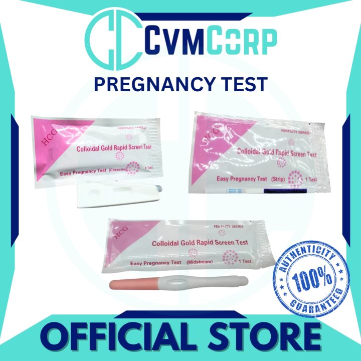 CVMC-EASY PREGNANCY TEST (MIDSTREAM/CASSETTE/STRIP) COLLOIDAL GOLD ...