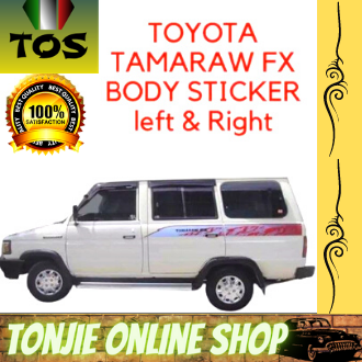 TOYOTA TAMARAW FX / BODY STICKER / LEFT AND RIGHT / DECALS / 003 ...