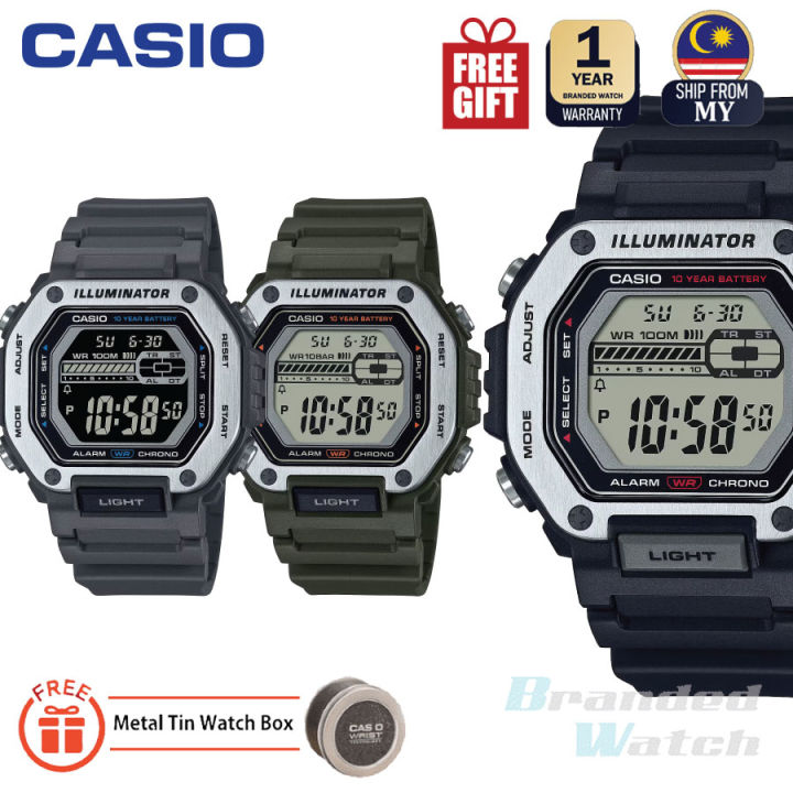 CASIO MWD-110 SERIES MWD-110H-1A MWD-110H-3A MWD-110H-8B MEN DIGITAL ...