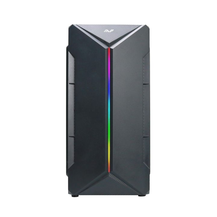 AVF Premium M-ATX PC Tower Case (USB3.0)-Front panel RGB Light) - Black ...