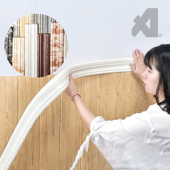 7' *Self Adhesive Foam Skirting Sticker / Wainscoting Molding Trim ...