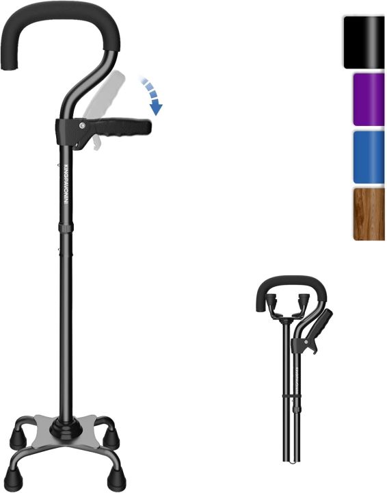 KingPavonini Canes for Women/Men with Second Handle, Foldable ...