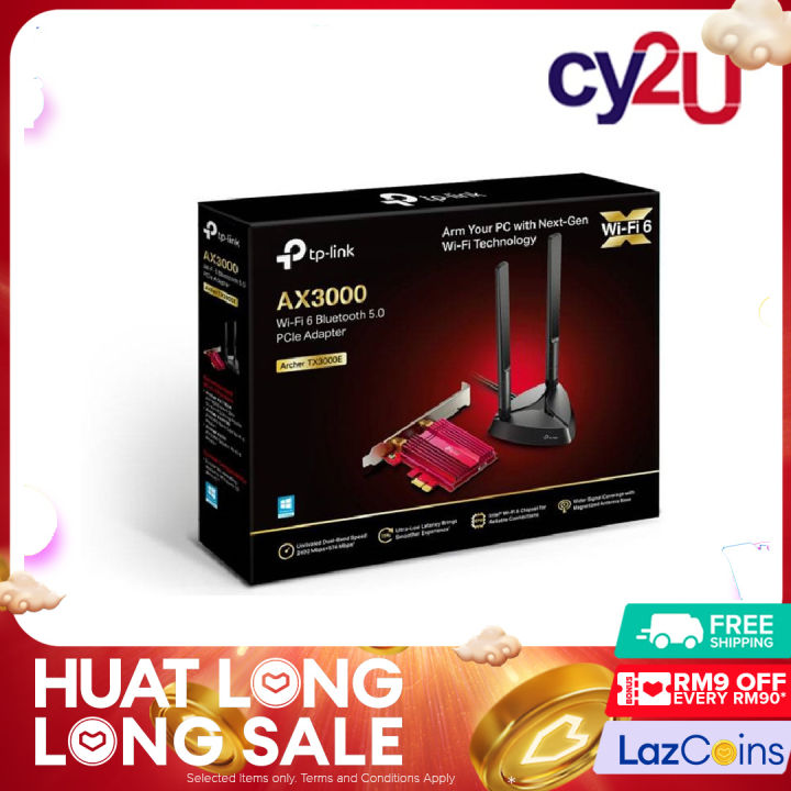 TP-Link Archer TX3000E AX3000 Wi-Fi 6 Bluetooth 5.0 PCIe Adapter | Lazada