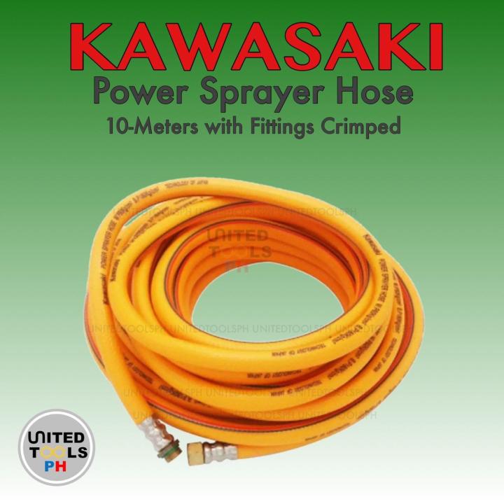 KAWASAKI Power Sprayer Hose 10-Meters w/ Fittings Crimped | Lazada PH