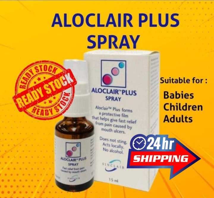 Aloclair Plus Spray | Relief Mouth Ulcers Sore Throat Baby and Adult ...