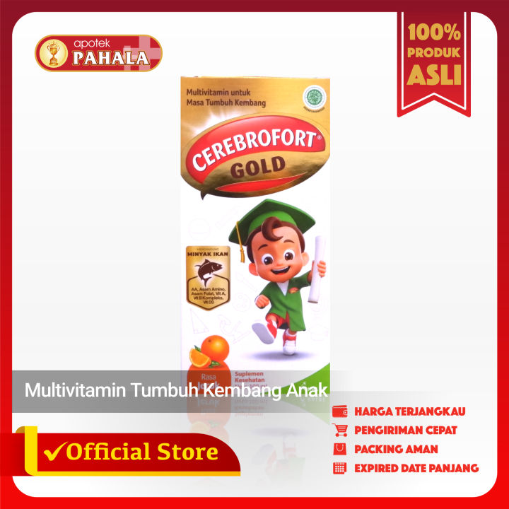 CEREBROFORT GOLD 100ML dan 200ML | Multivitamin Tumbuh Kembang Anak ...