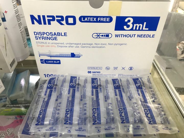 Syringe Nipro ไม่ติดเข็ม 3ml ( แพค 10 ชิ้น ) | Lazada.co.th
