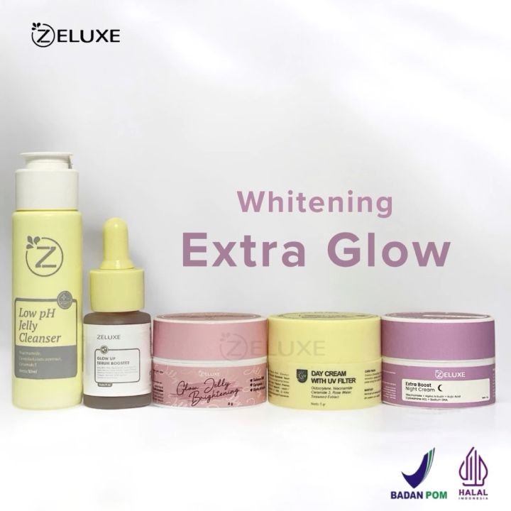 Zeluxe Official - Whitening Extra Glow Package | Basic Skincare Kulit ...