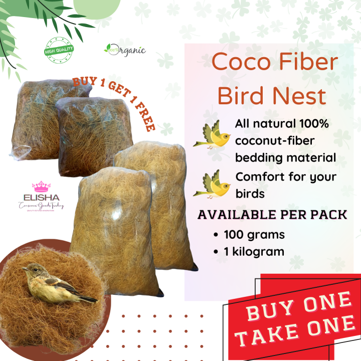 Bird Nesting Material For Cages 100g and 1kg Coconut Fiber For Your Pet ...