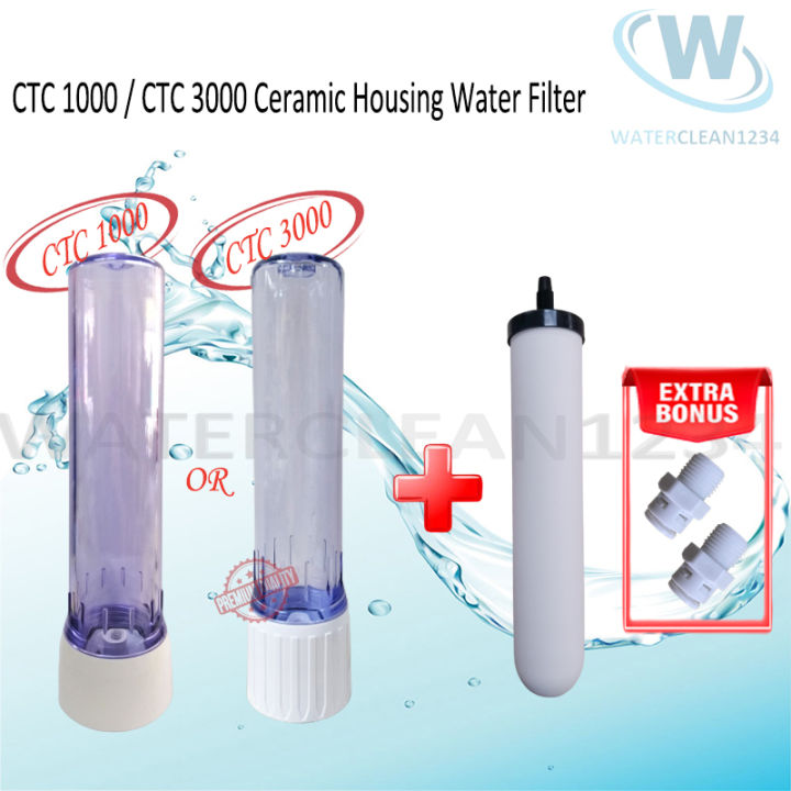 CTC3000/CTC1000 Casing+Ceramic filter, CTC Housing with Connector | Lazada
