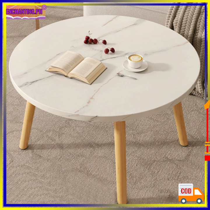 Nodic Coffee Table Tea Sofa Side Desk Round Nightstand Center Desk ...