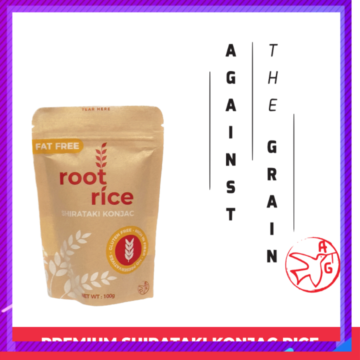 Root Rice Dry Shirataki Konjac Rice Alternative 100g Keto, Low Carb ...