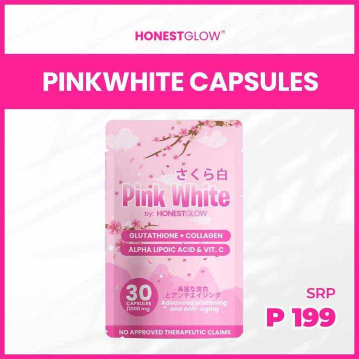 HONEST GLOW pink white capsules whitening and anti aging | Lazada PH