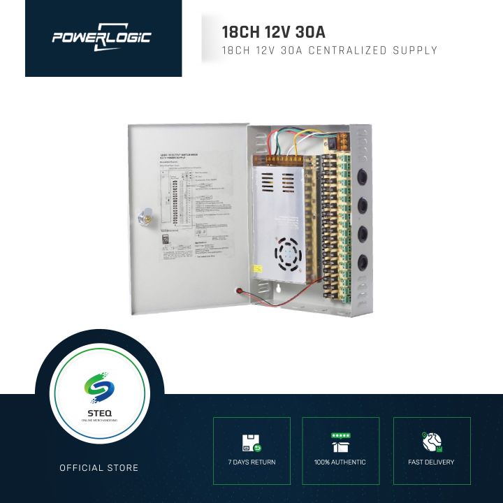 STEQ Powerlogic 18CH 12V 30A Centralized Supply | Lazada PH