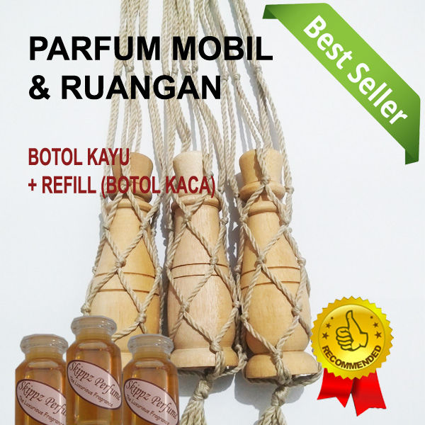 Parfum Mobil Dan Ruangan Botol Kayu Unik Dengan Refill | Lazada Indonesia